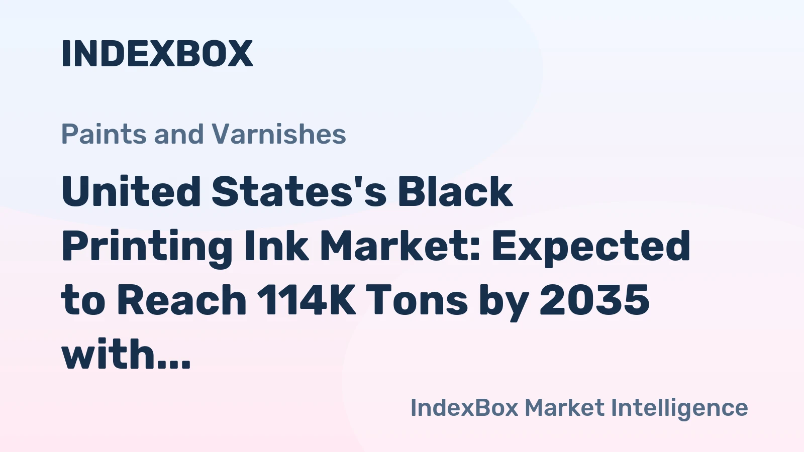 United States's Black Printing Ink Market: Expected to Reach 114K Tons by 2035 with a Value of $2.8B