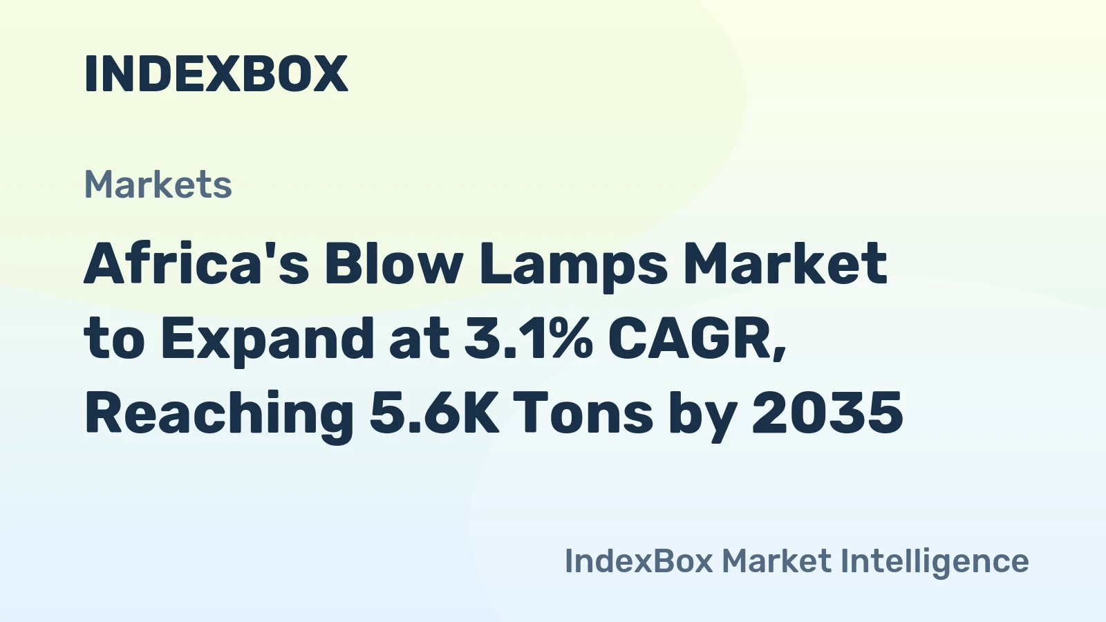Africa's Blow Lamps Market to Expand at 3.1% CAGR, Reaching 5.6K Tons by 2035