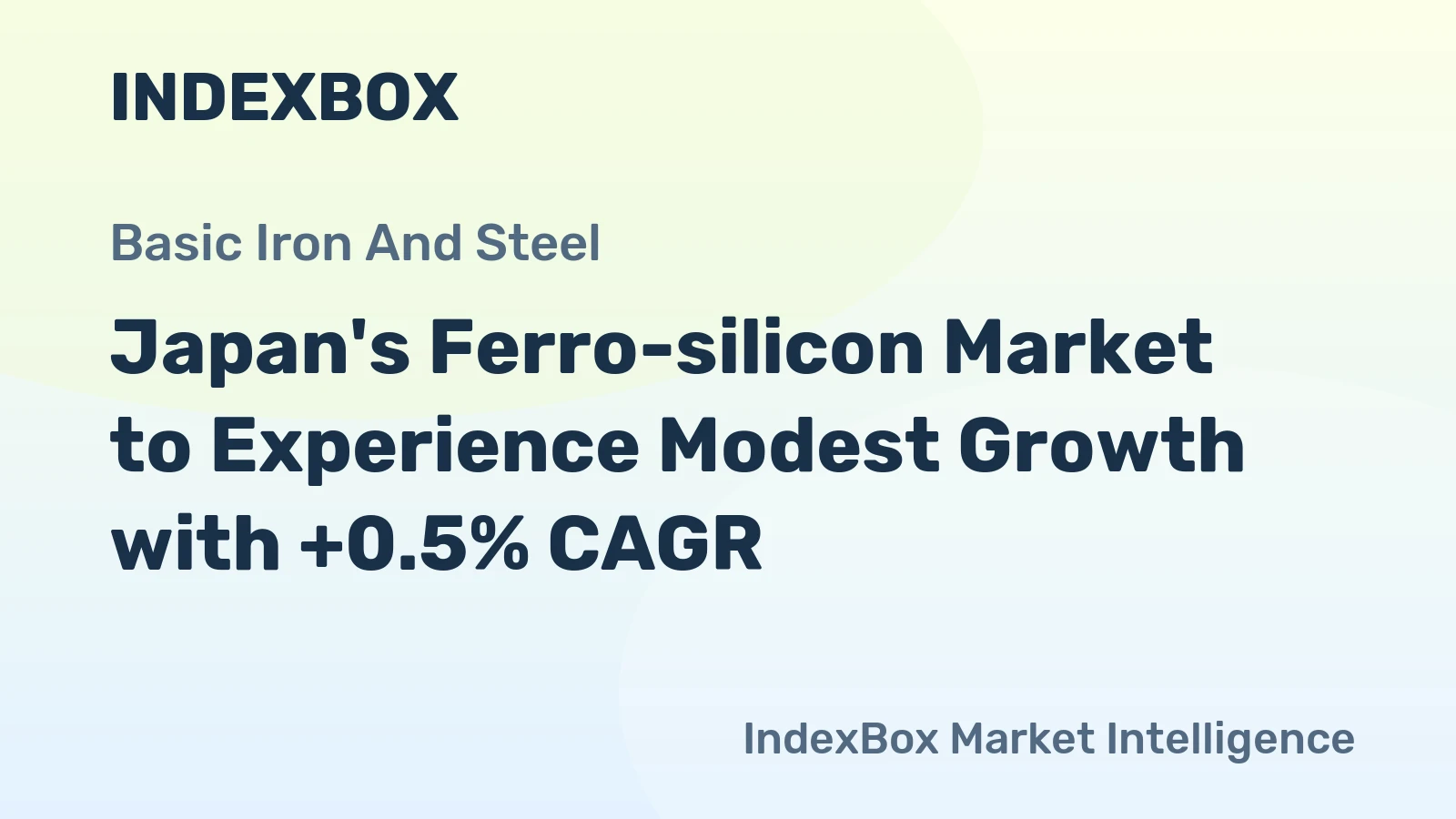 Japan's Ferro-silicon Market to Experience Modest Growth with +0.5% CAGR