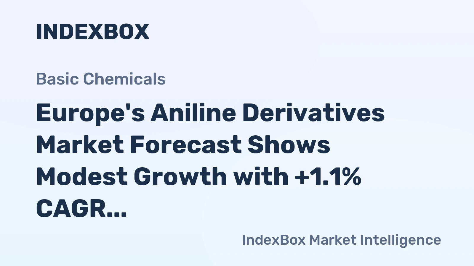 Europe's Aniline Derivatives Market Forecast Shows Modest Growth with +1.1% CAGR Through 2035