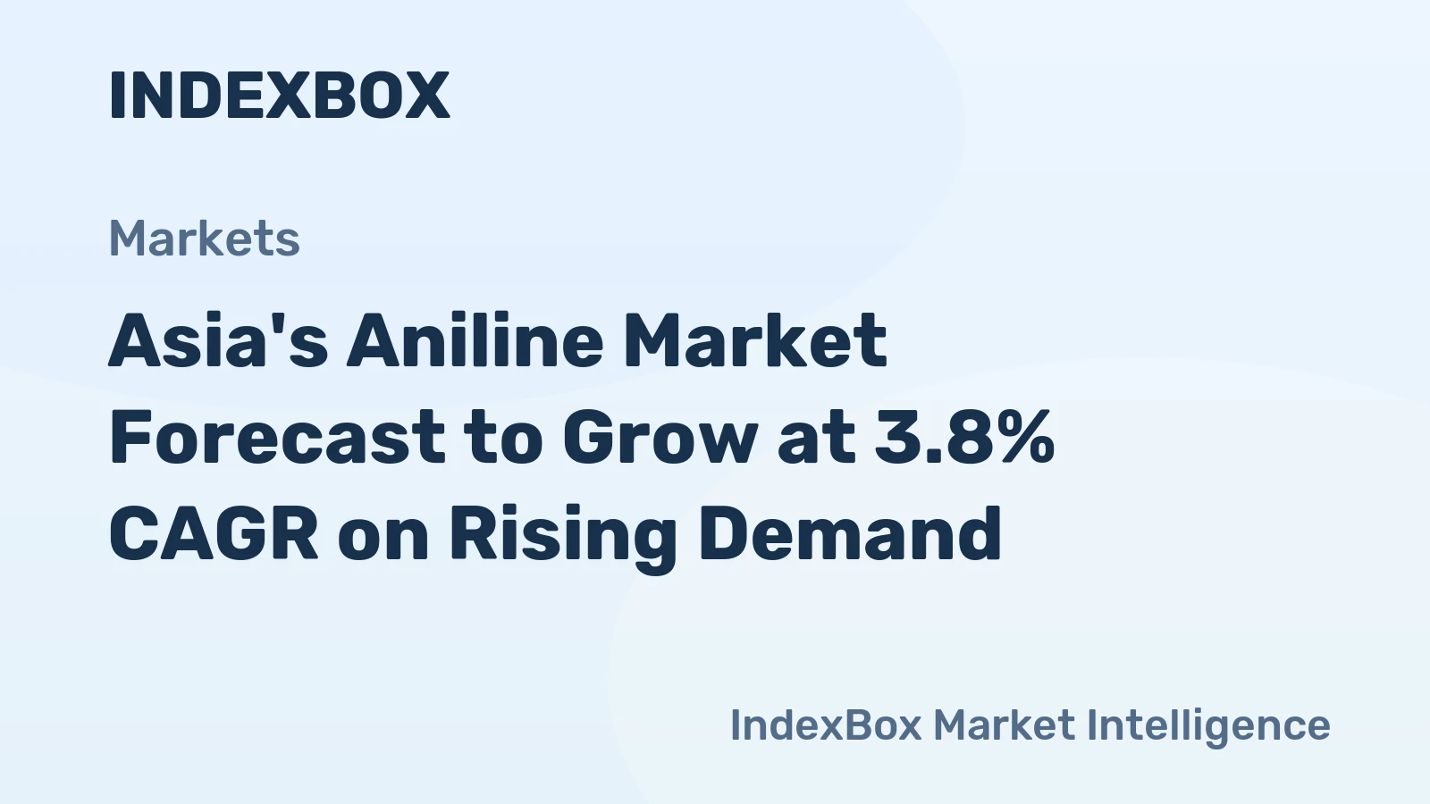 Asia's Aniline Market Forecast to Grow at 3.8% CAGR on Rising Demand