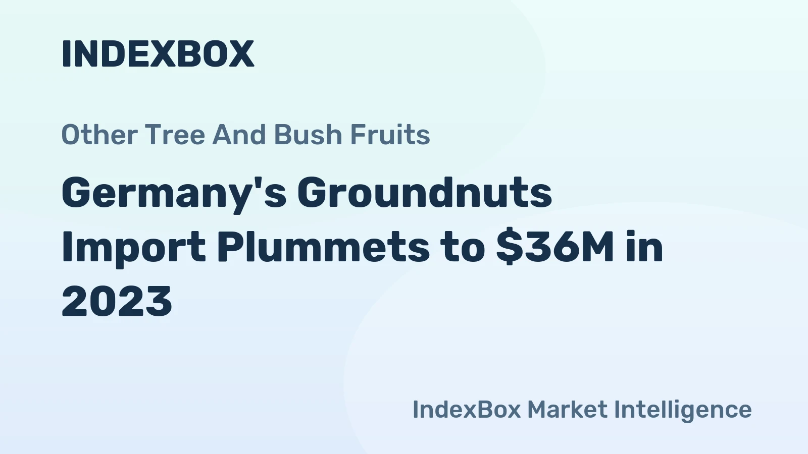 Germany's Groundnuts Import Plummets to $36M in 2023