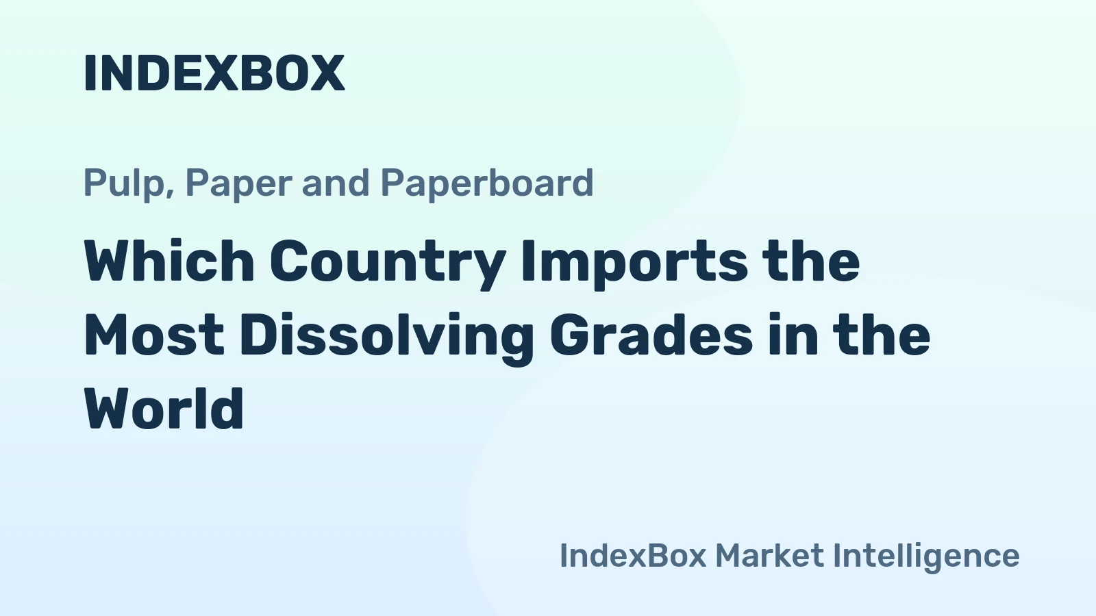 Which Country Imports the Most Dissolving Grades in the World?