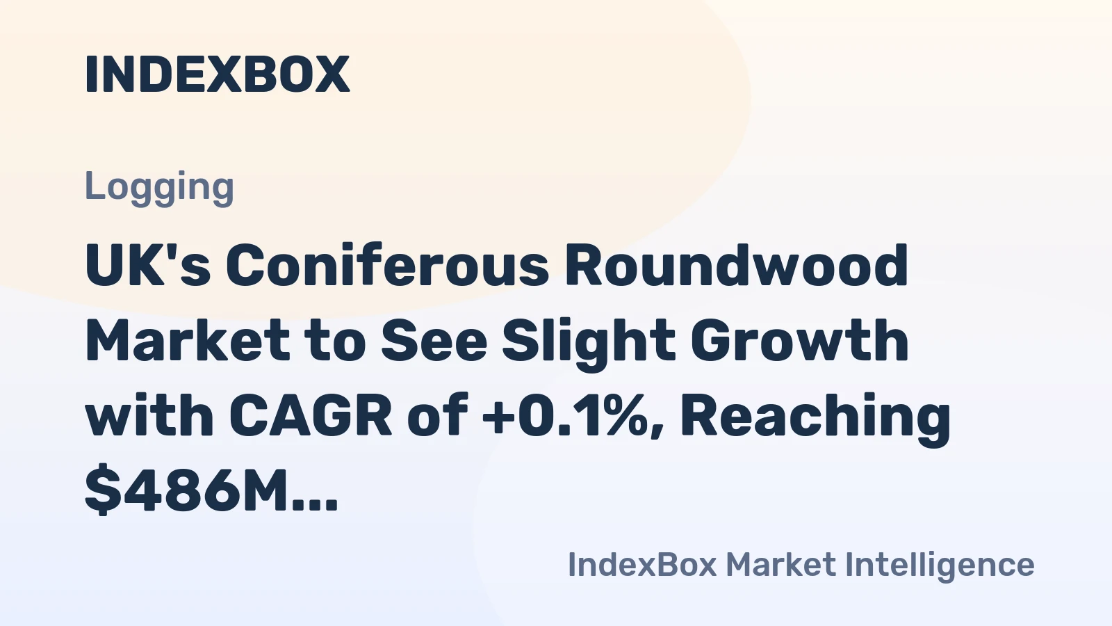 UK's Coniferous Roundwood Market to See Slight Growth with CAGR of +0.1%, Reaching $486M by 2035