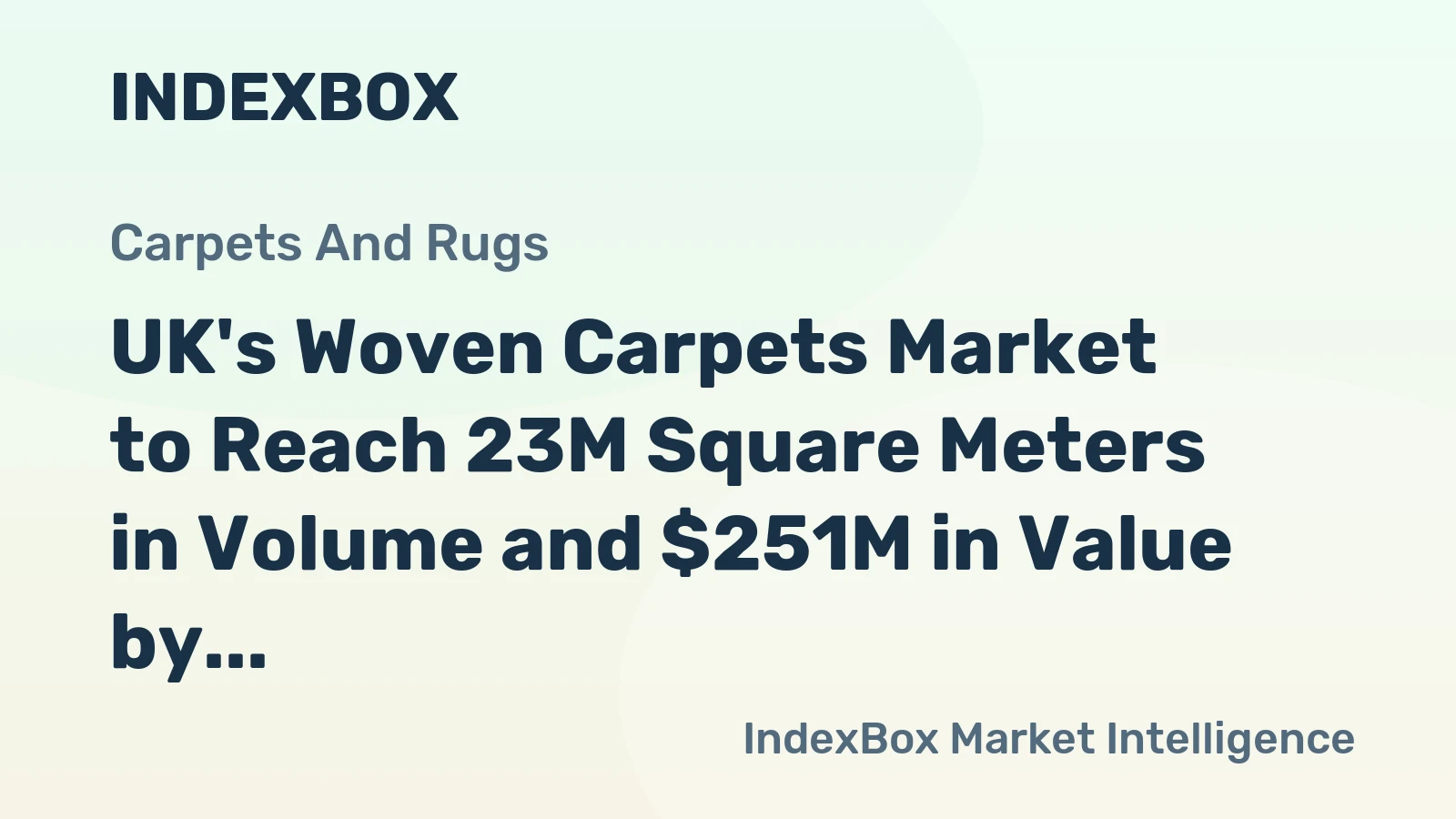 UK's Woven Carpets Market to Reach 23M Square Meters in Volume and $251M in Value by 2035