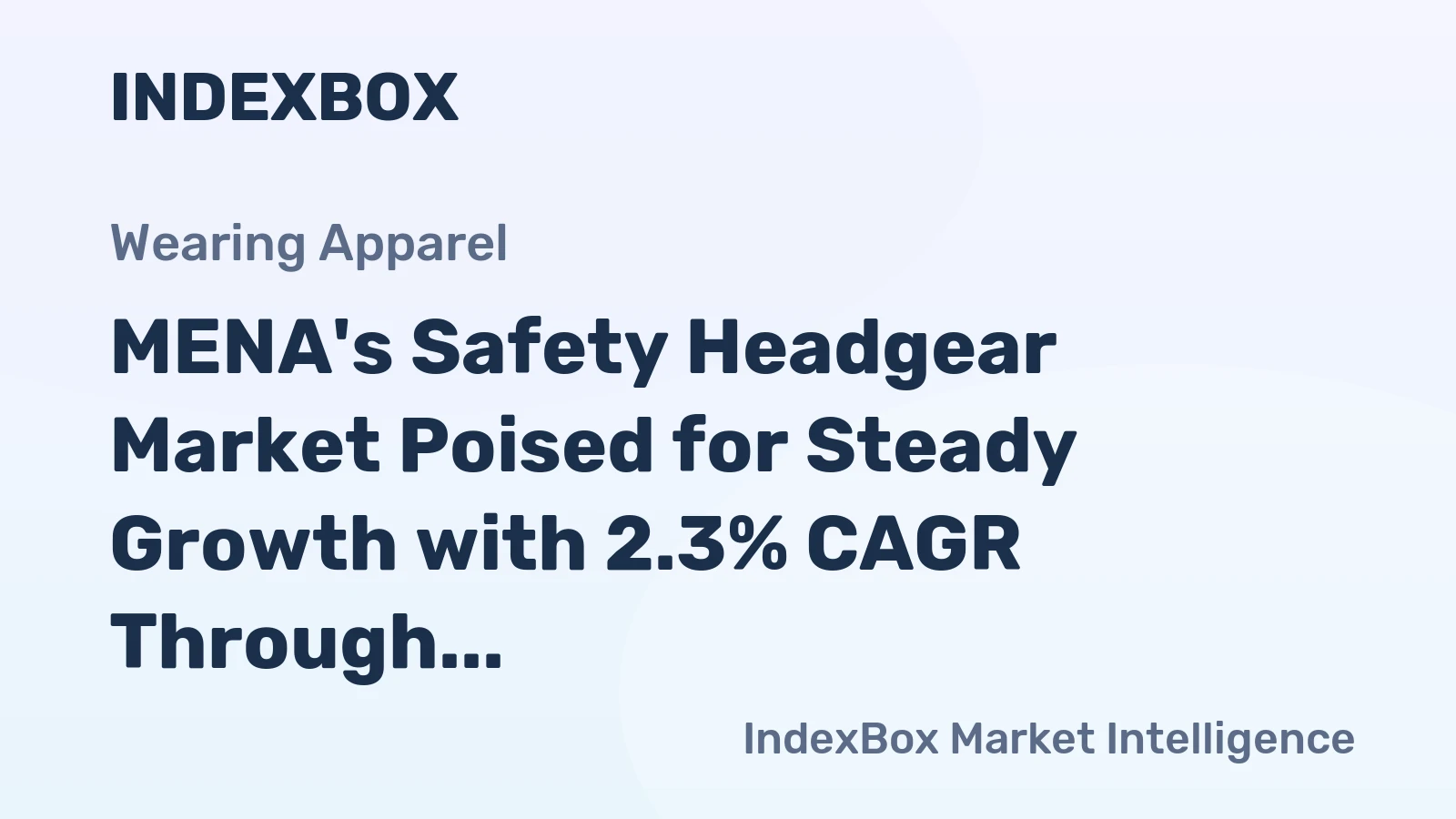 MENA's Safety Headgear Market Poised for Steady Growth with 2.3% CAGR Through 2035