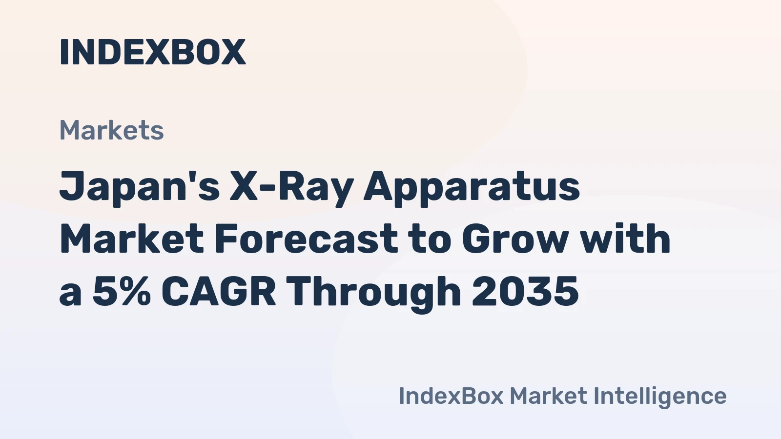 Japan's X-Ray Apparatus Market Forecast to Grow with a 5% CAGR Through 2035