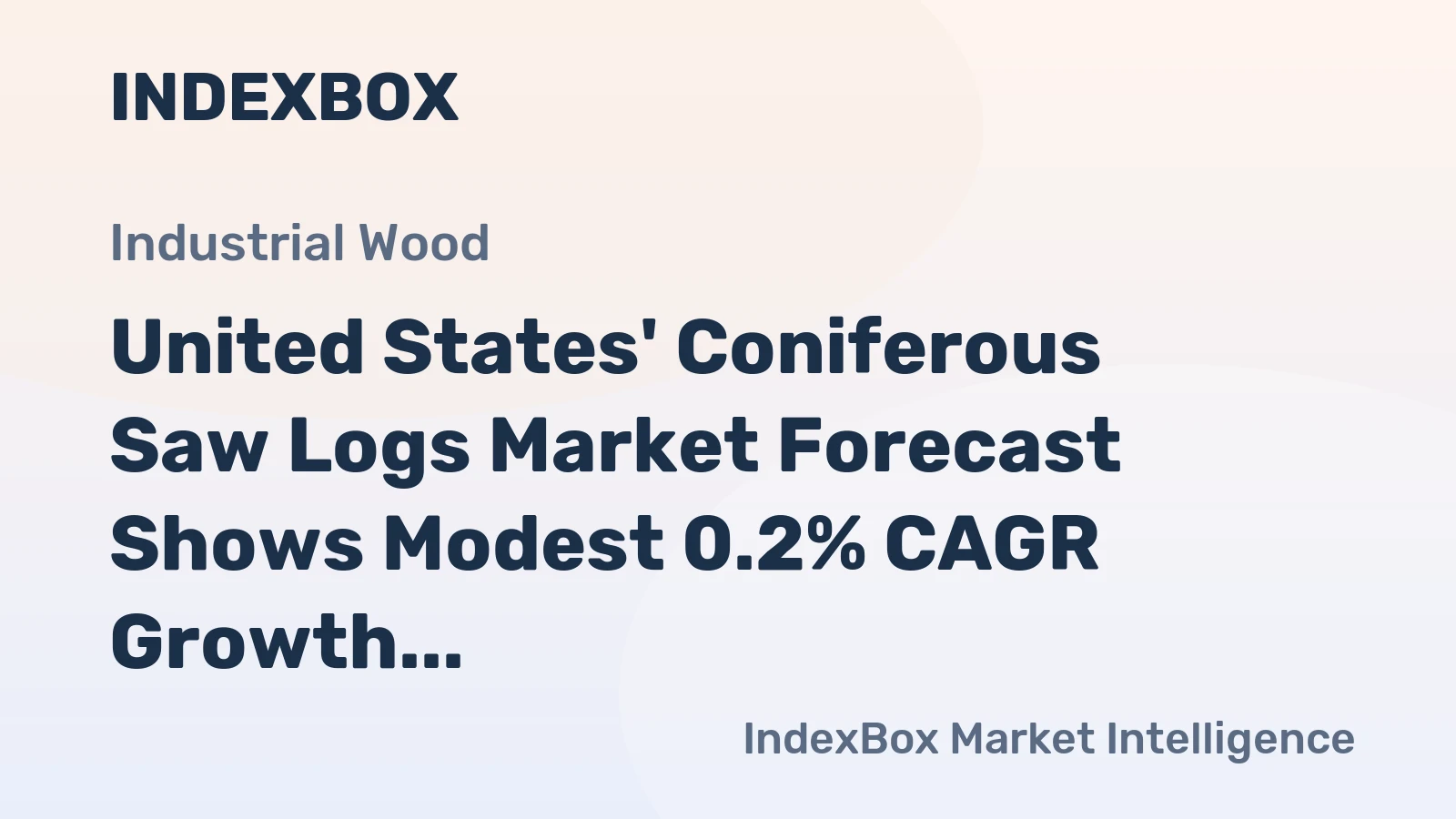 United States' Coniferous Saw Logs Market Forecast Shows Modest 0.2% CAGR Growth Through 2035