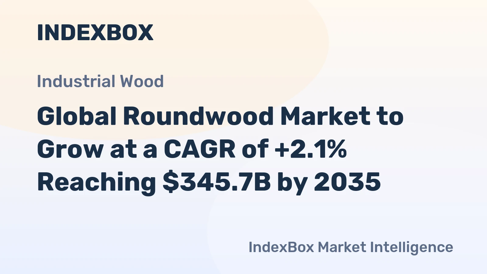 Global Roundwood Market to Grow at a CAGR of +2.1% Reaching $345.7B by 2035