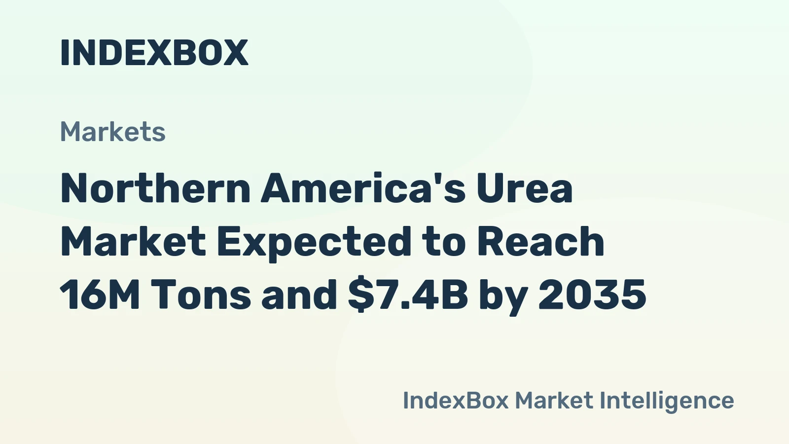 Northern America's Urea Market Expected to Reach 16M Tons and $7.4B by 2035