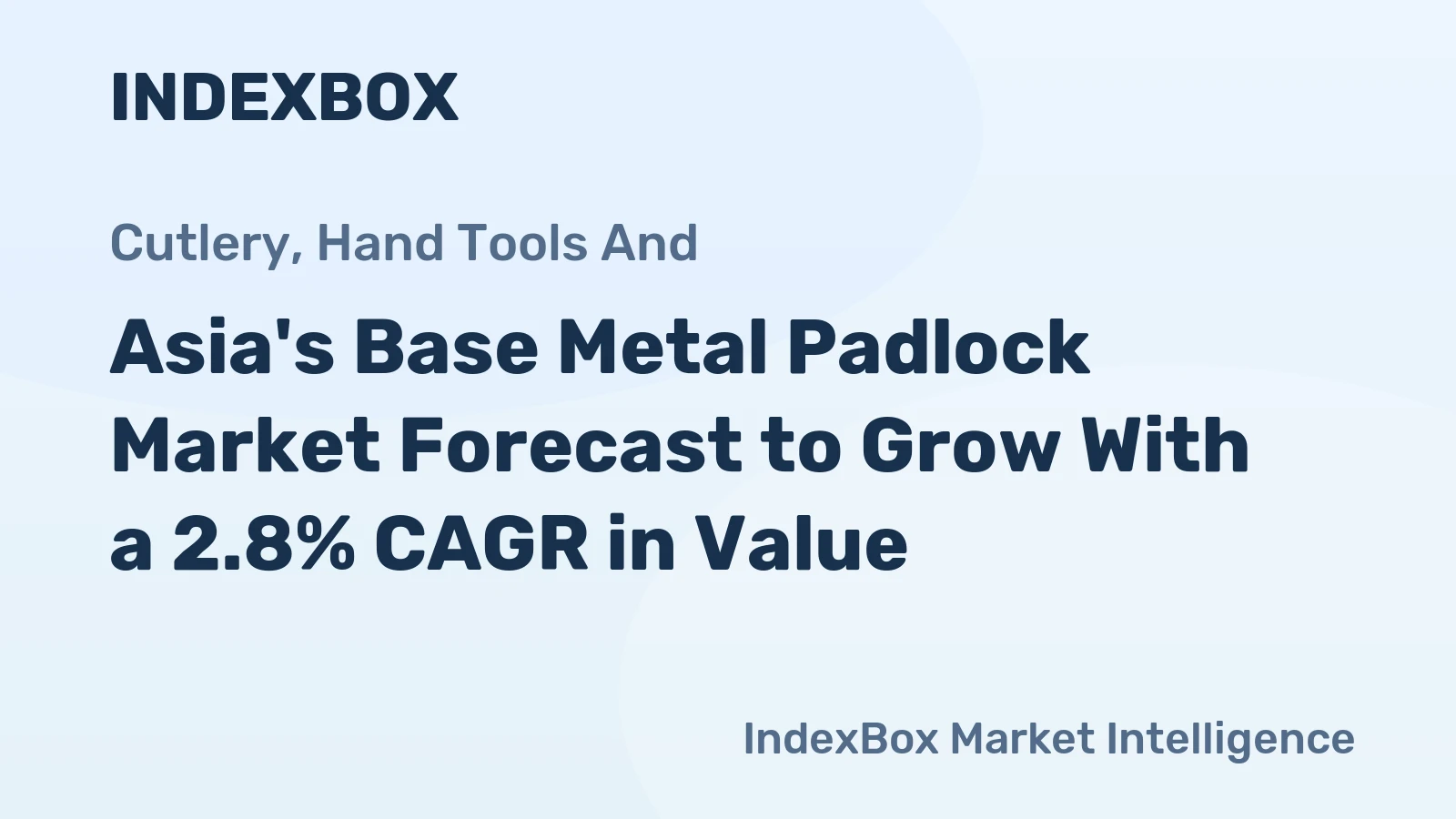 Asia's Base Metal Padlock Market Forecast to Grow With a 2.8% CAGR in Value