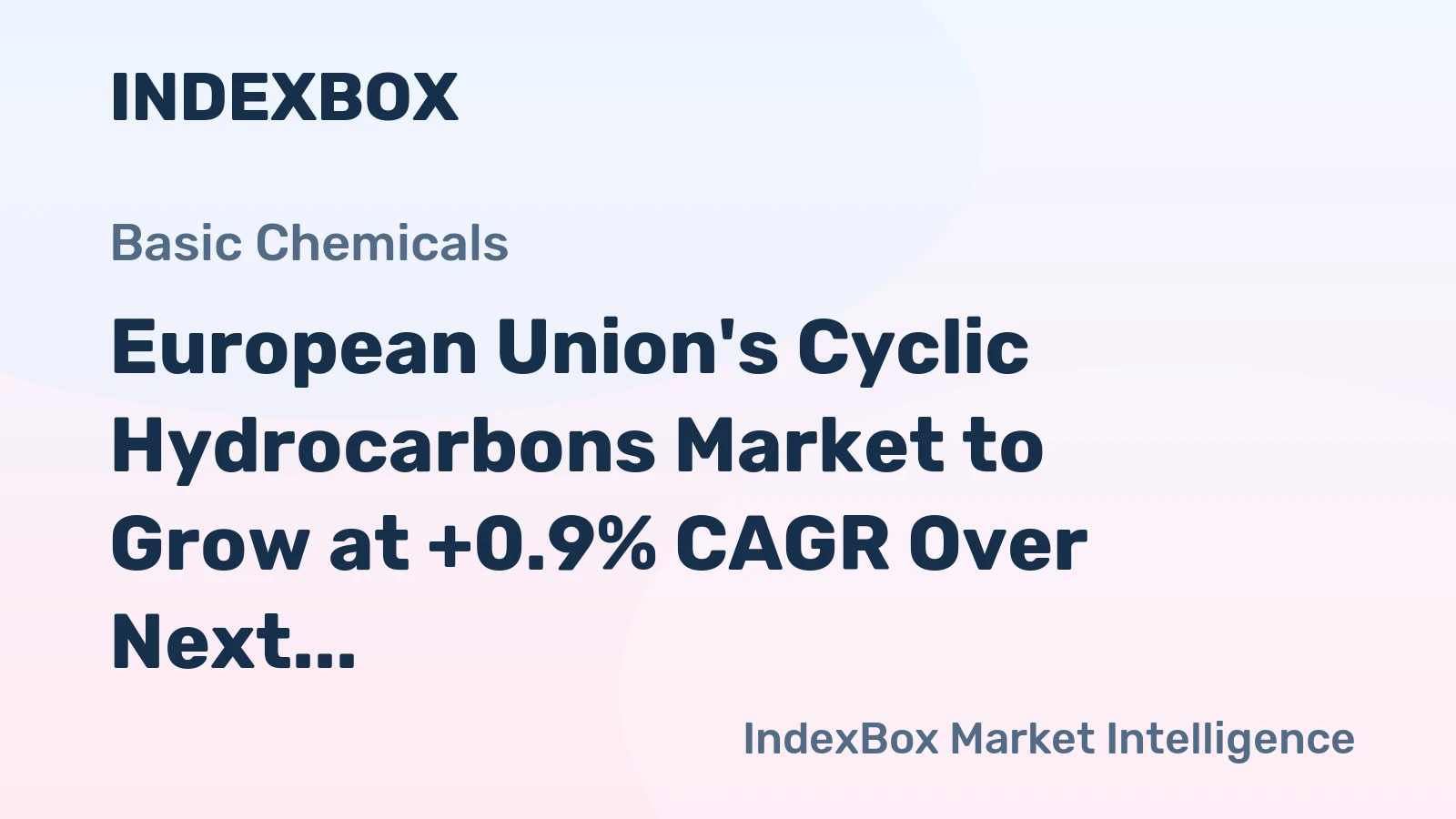 European Union's Cyclic Hydrocarbons Market to Grow at +0.9% CAGR Over Next Decade