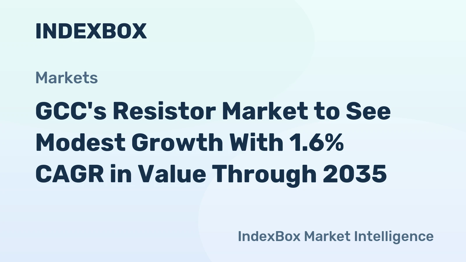 GCC's Resistor Market to See Modest Growth With 1.6% CAGR in Value Through 2035