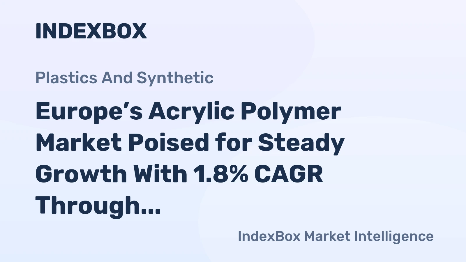 Europe’s Acrylic Polymer Market Poised for Steady Growth With 1.8% CAGR Through 2035