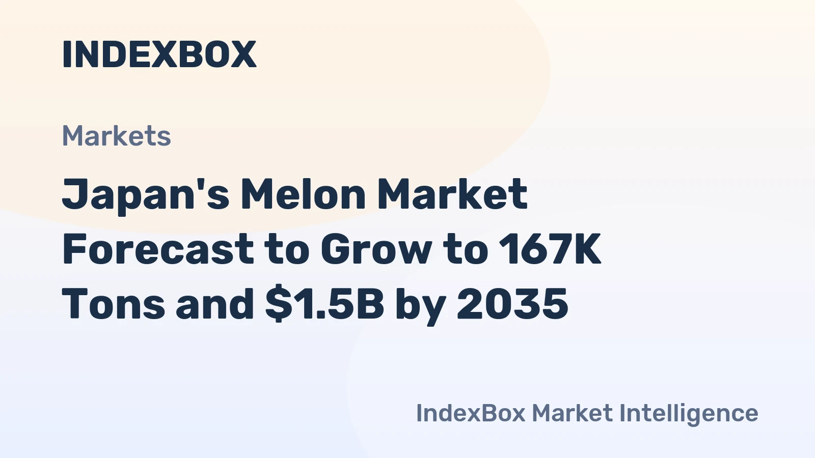 Japan's Melon Market Forecast to Grow to 167K Tons and $1.5B by 2035