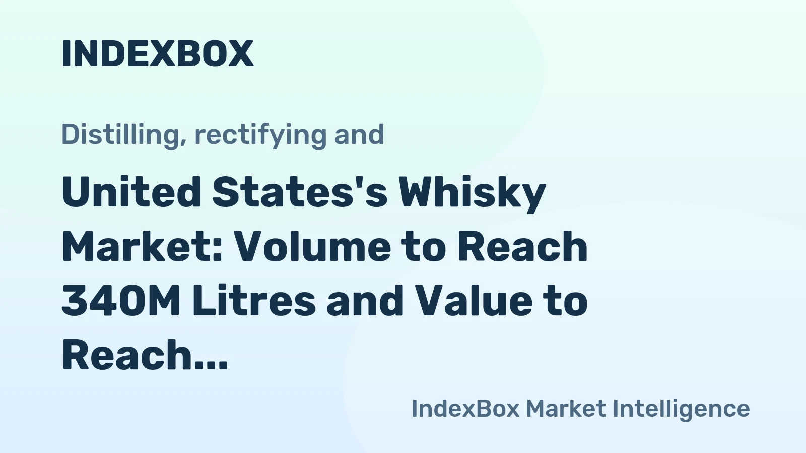 United States's Whisky Market: Volume to Reach 340M Litres and Value to Reach $3.7B by 2035