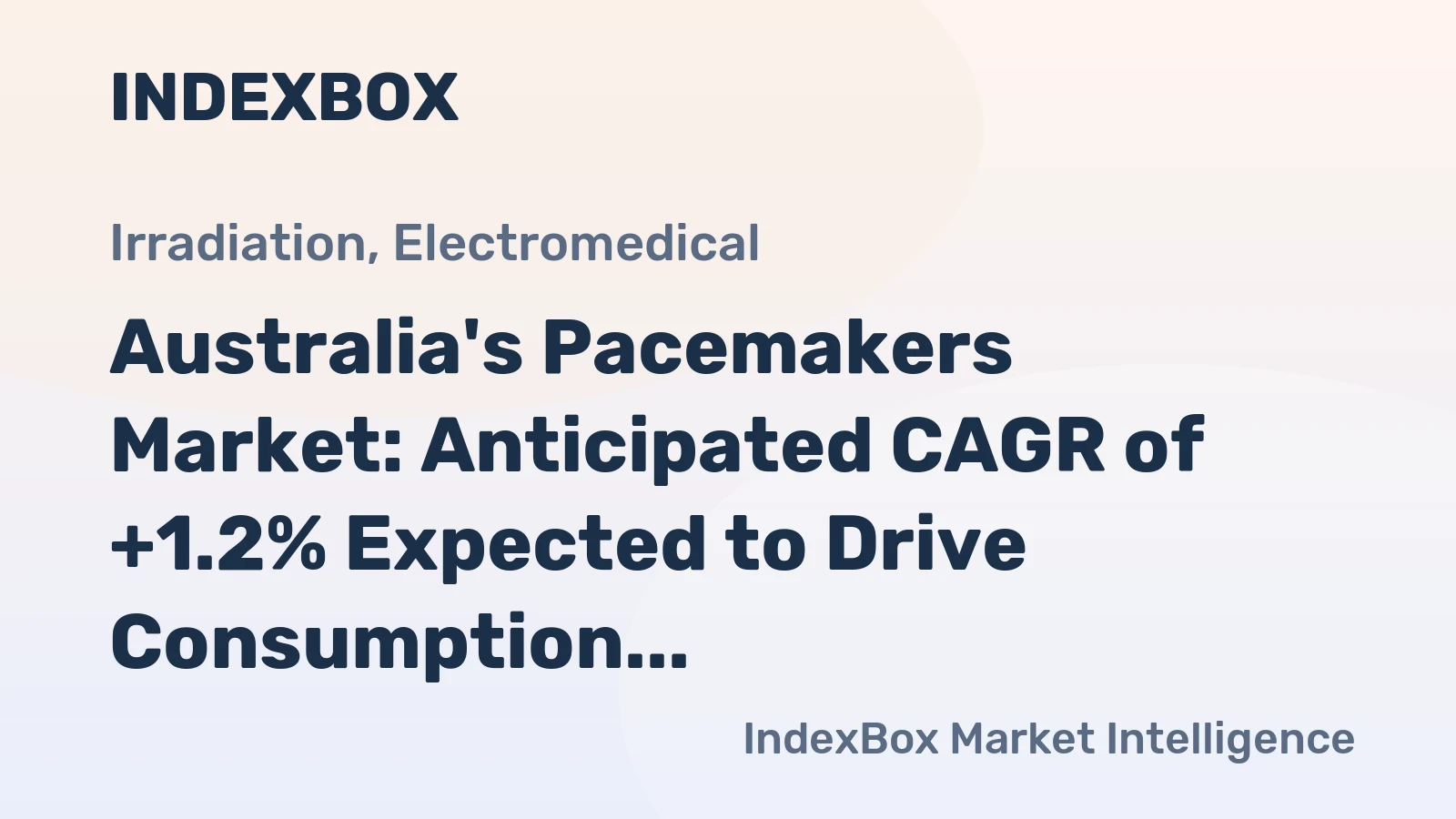 Australia's Pacemakers Market: Anticipated CAGR of +1.2% Expected to Drive Consumption Trends Over the Next Decade