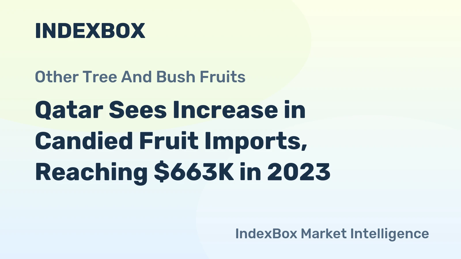 Qatar Sees Increase in Candied Fruit Imports, Reaching $663K in 2023