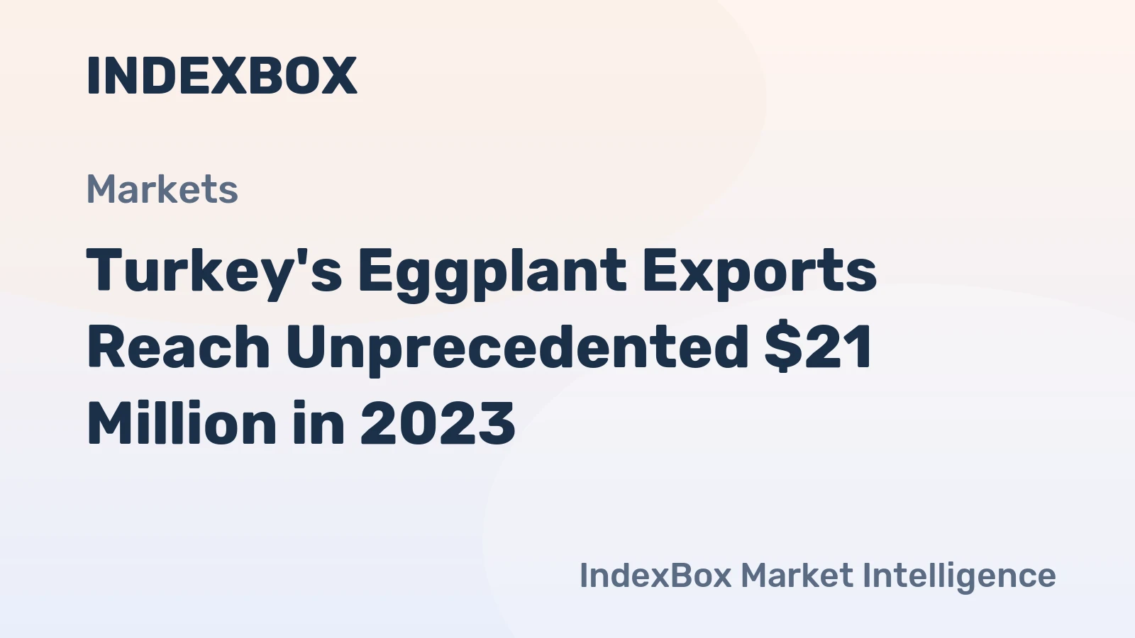 Turkey's Eggplant Exports Reach Unprecedented $21 Million in 2023
