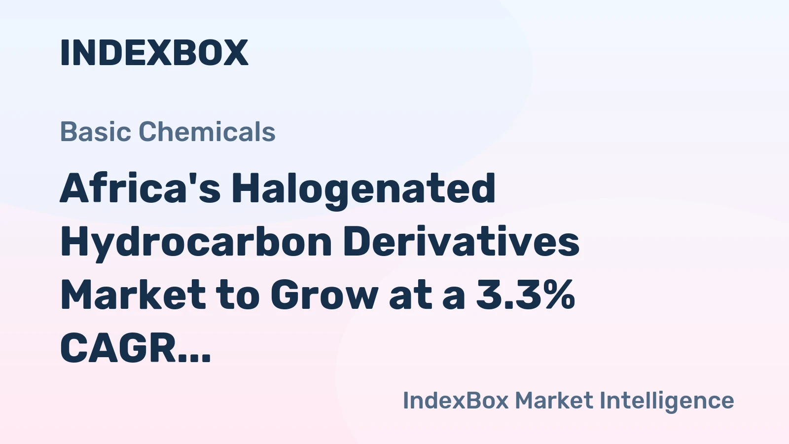 Africa's Halogenated Hydrocarbon Derivatives Market to Grow at a 3.3% CAGR Through 2035