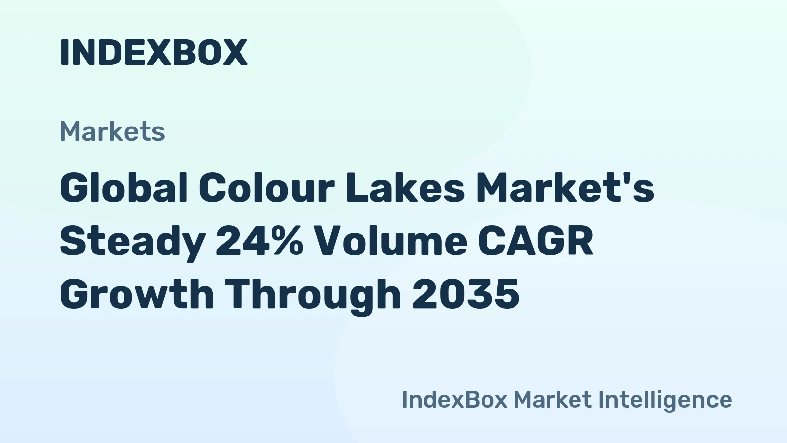 Global Colour Lakes Market's Steady 24% Volume CAGR Growth Through 2035