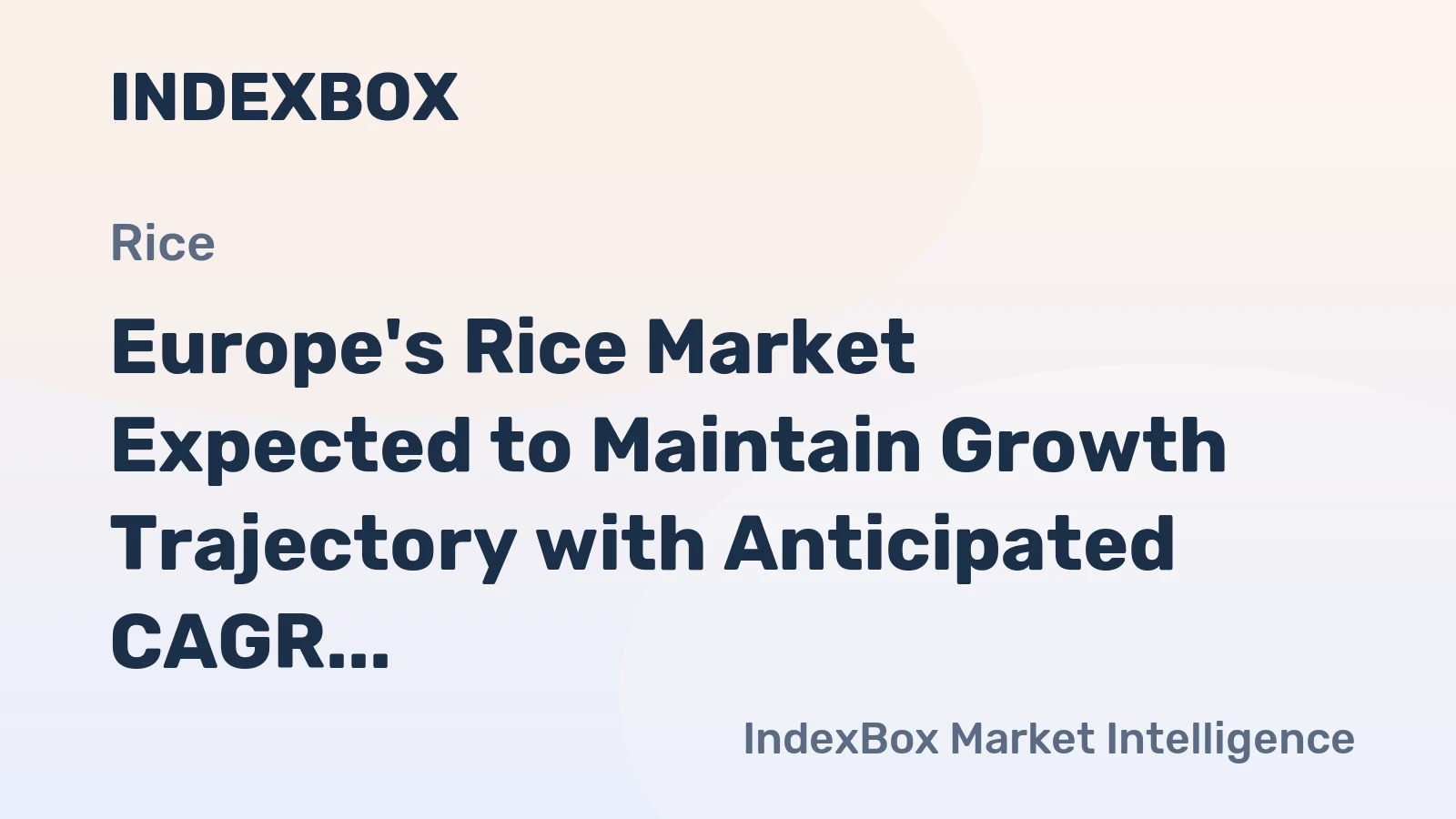 Europe's Rice Market Expected to Maintain Growth Trajectory with Anticipated CAGR of +0.5% from 2024 to 2035