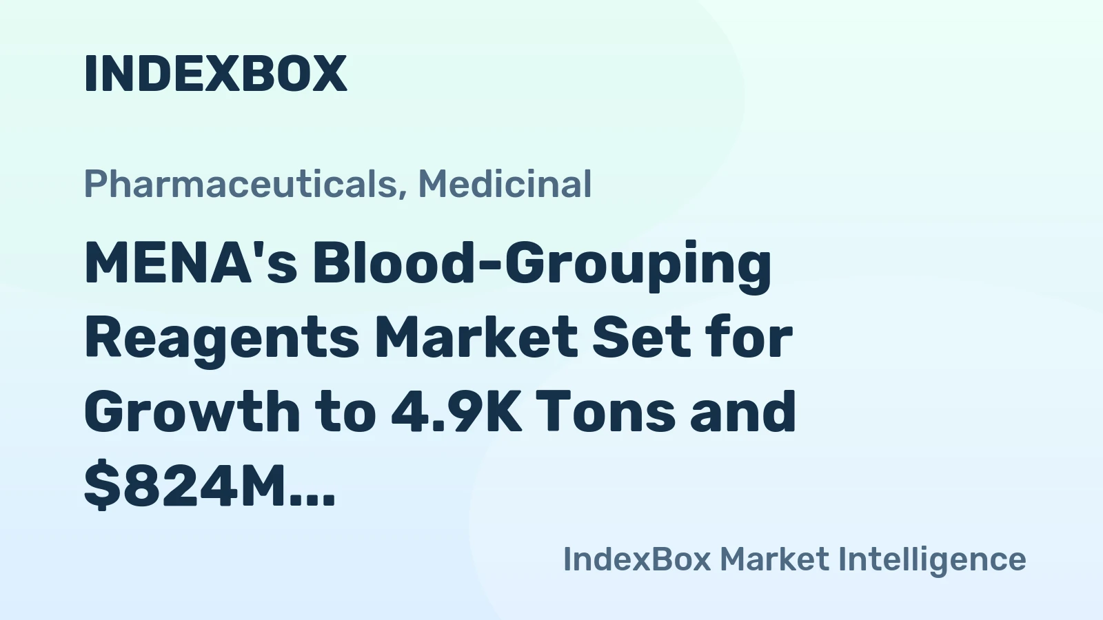 MENA's Blood-Grouping Reagents Market Set for Growth to 4.9K Tons and $824M