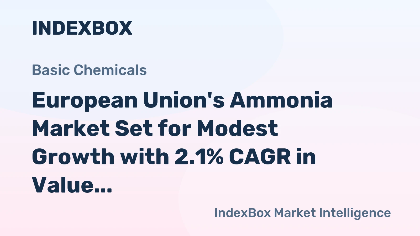European Union's Ammonia Market Set for Modest Growth with 2.1% CAGR in Value Through 2035