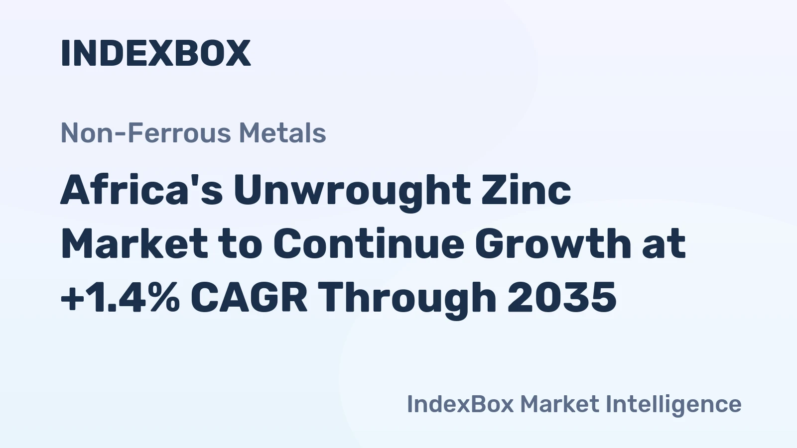 Africa's Unwrought Zinc Market to Continue Growth at +1.4% CAGR Through 2035
