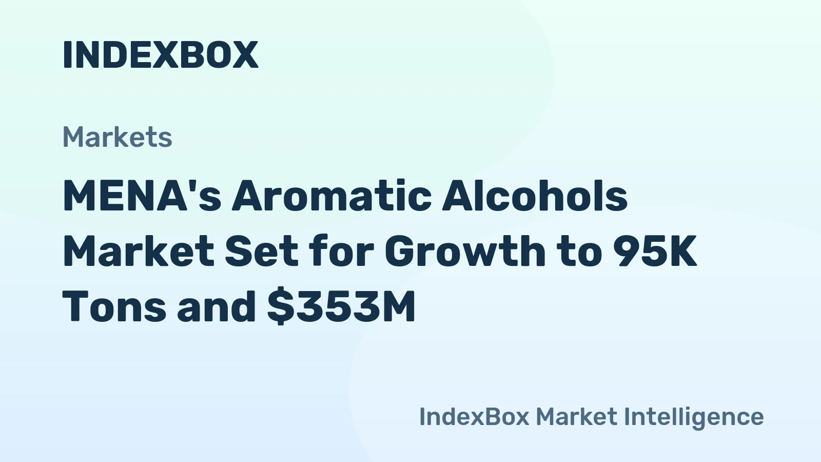 MENA's Aromatic Alcohols Market Set for Growth to 95K Tons and $353M