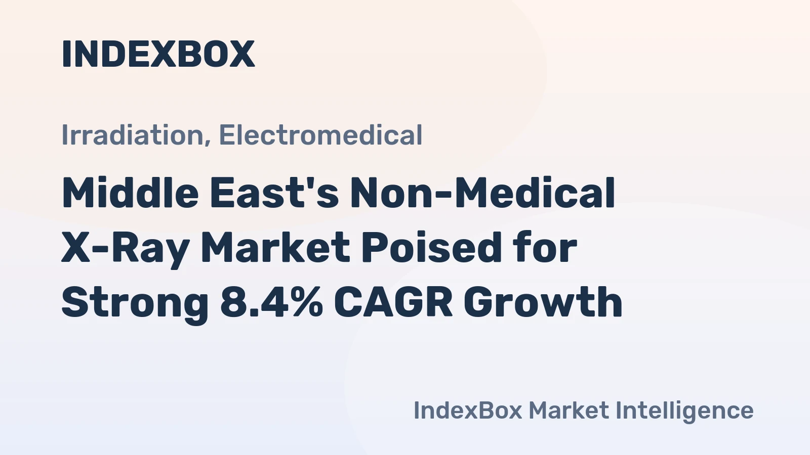 Middle East's Non-Medical X-Ray Market Poised for Strong 8.4% CAGR Growth
