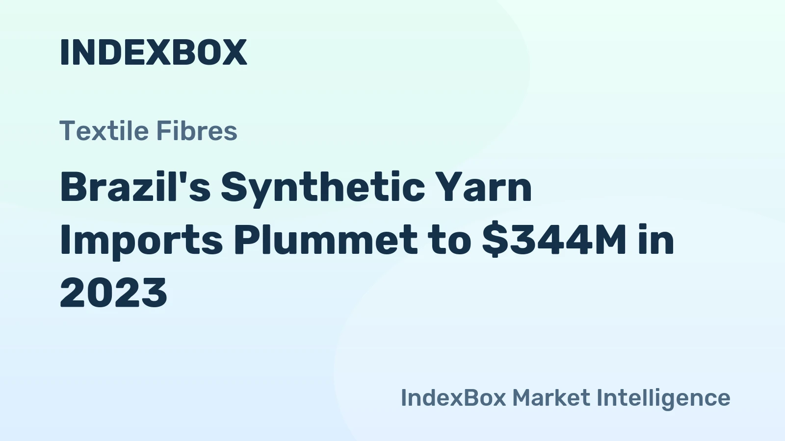 Brazil's Synthetic Yarn Imports Plummet to $344M in 2023