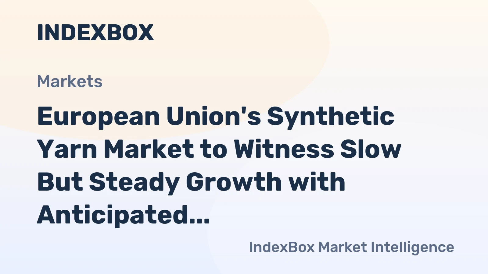 European Union's Synthetic Yarn Market to Witness Slow But Steady Growth with Anticipated CAGR of +1.3% from 2024 to 2035