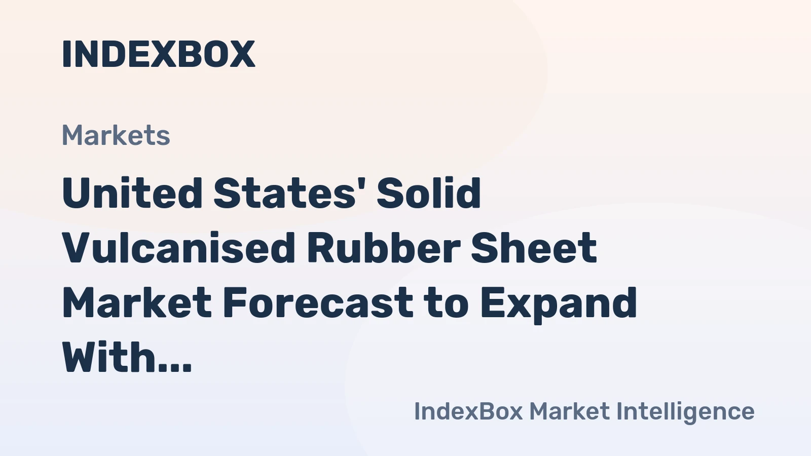 United States' Solid Vulcanised Rubber Sheet Market Forecast to Expand With a 1.3% CAGR Through 2035