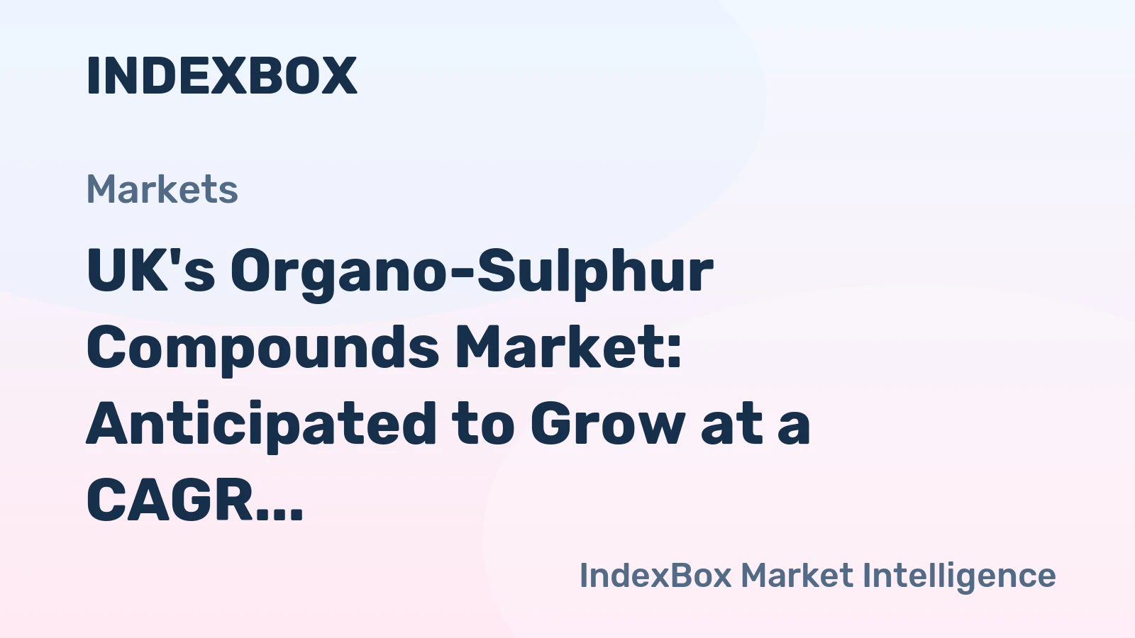 UK's Organo-Sulphur Compounds Market: Anticipated to Grow at a CAGR of +0.3% from 2024 to 2035