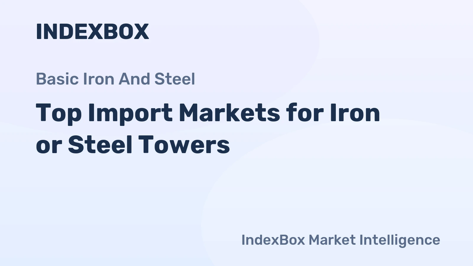Top Import Markets for Iron or Steel Towers