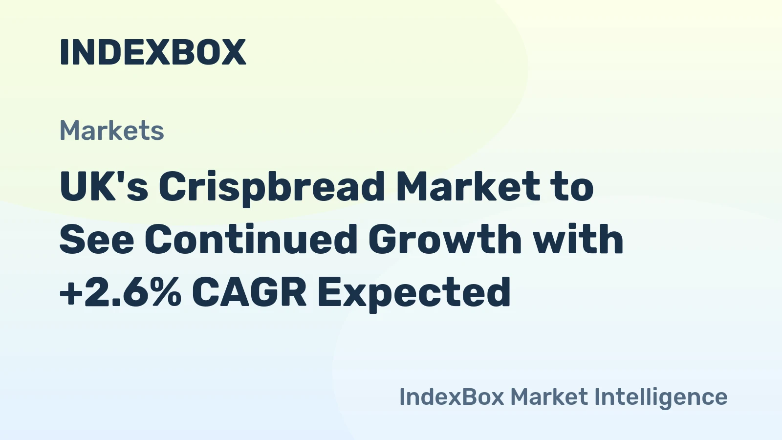 UK's Crispbread Market to See Continued Growth with +2.6% CAGR Expected