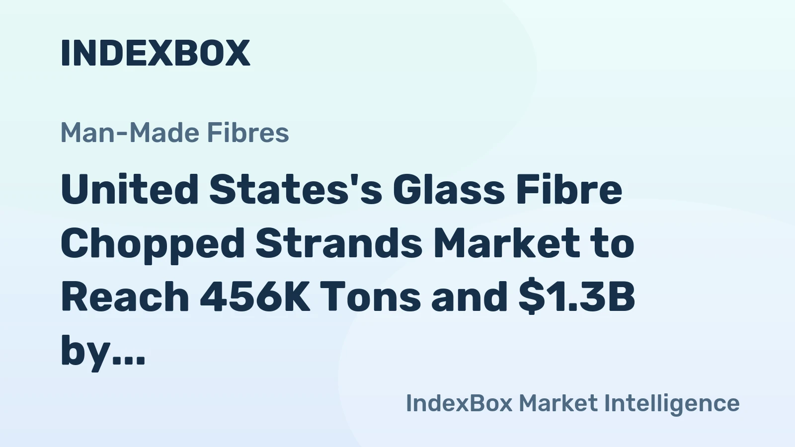 United States's Glass Fibre Chopped Strands Market to Reach 456K Tons and $1.3B by 2035