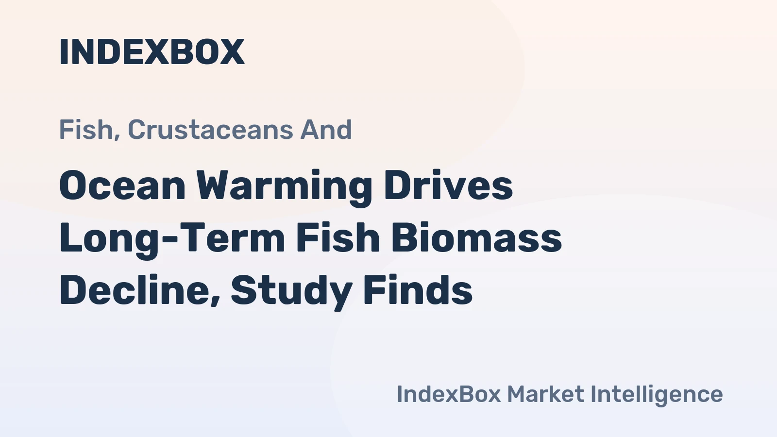 Ocean Warming Drives Long-Term Fish Biomass Decline, Study Finds