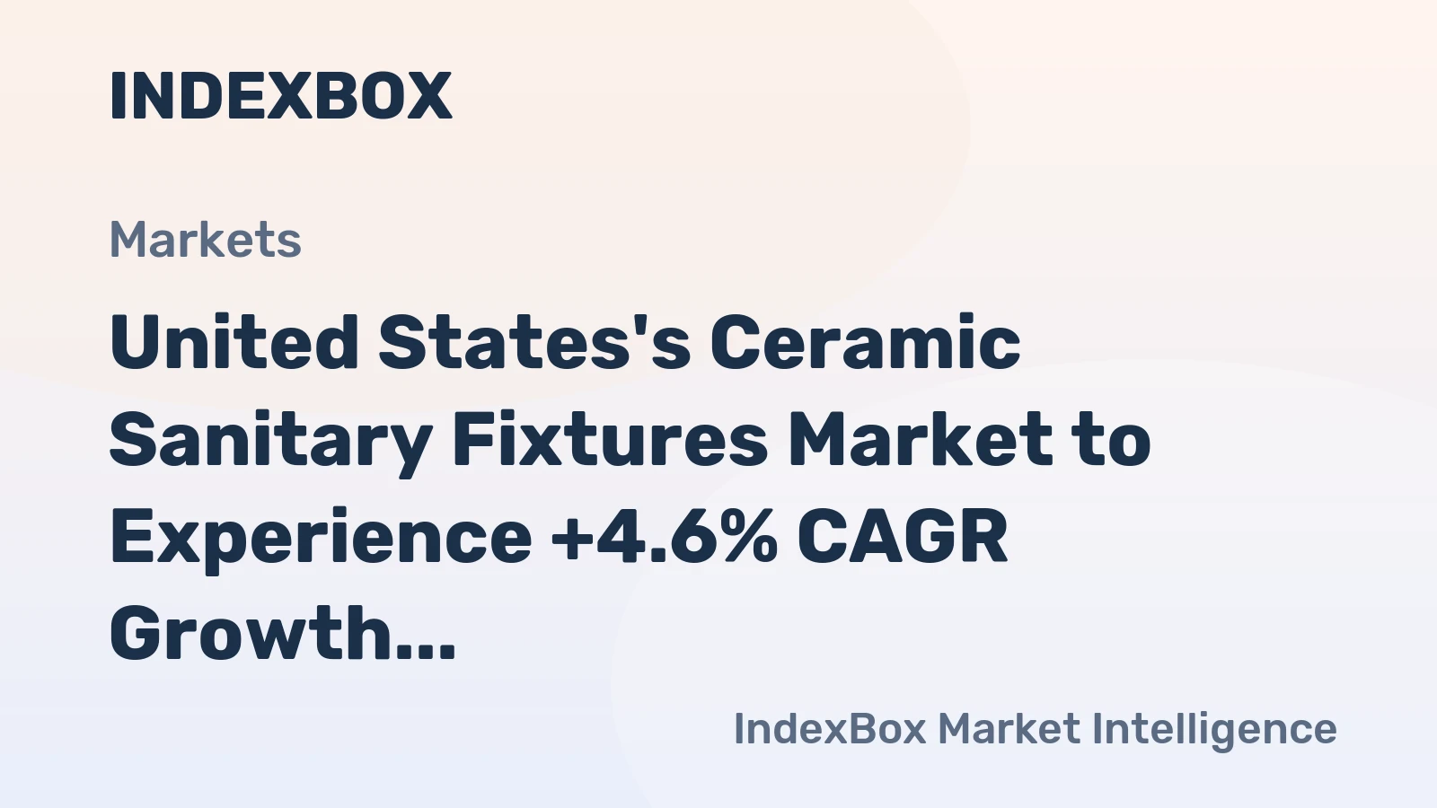 United States's Ceramic Sanitary Fixtures Market to Experience +4.6% CAGR Growth Through 2035