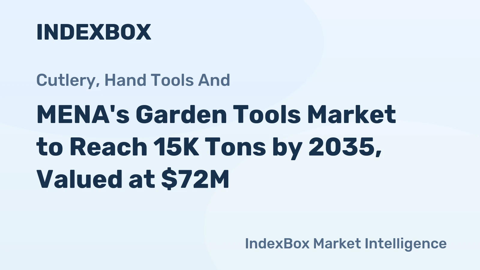 MENA's Garden Tools Market to Reach 15K Tons by 2035, Valued at $72M