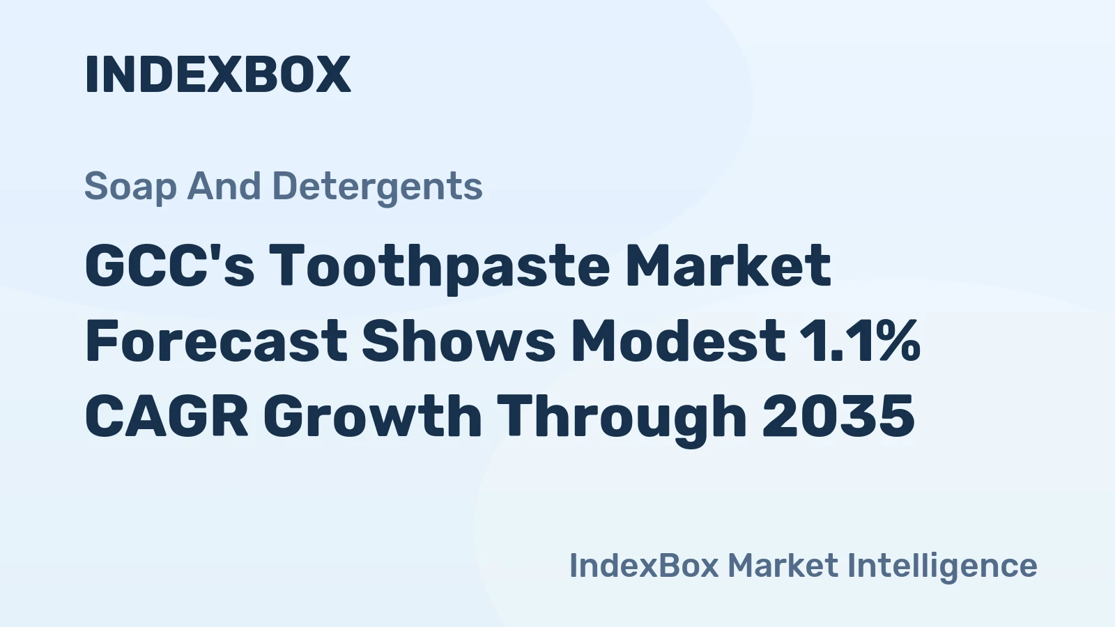 GCC's Toothpaste Market Forecast Shows Modest 1.1% CAGR Growth Through 2035