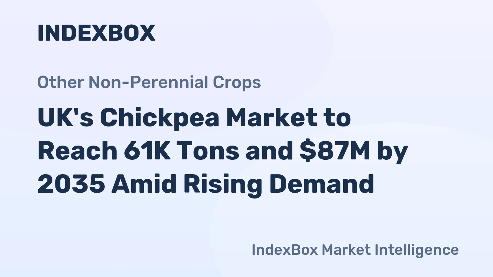 UK's Chickpea Market to Reach 61K Tons and $87M by 2035 Amid Rising Demand