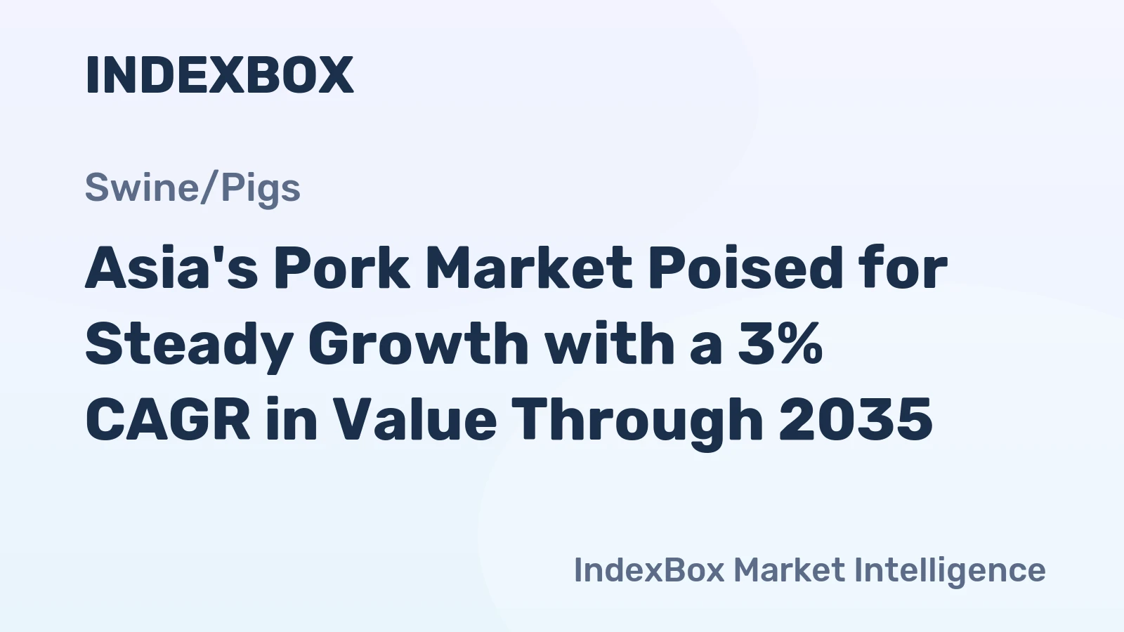 Asia's Pork Market Poised for Steady Growth with a 3% CAGR in Value Through 2035