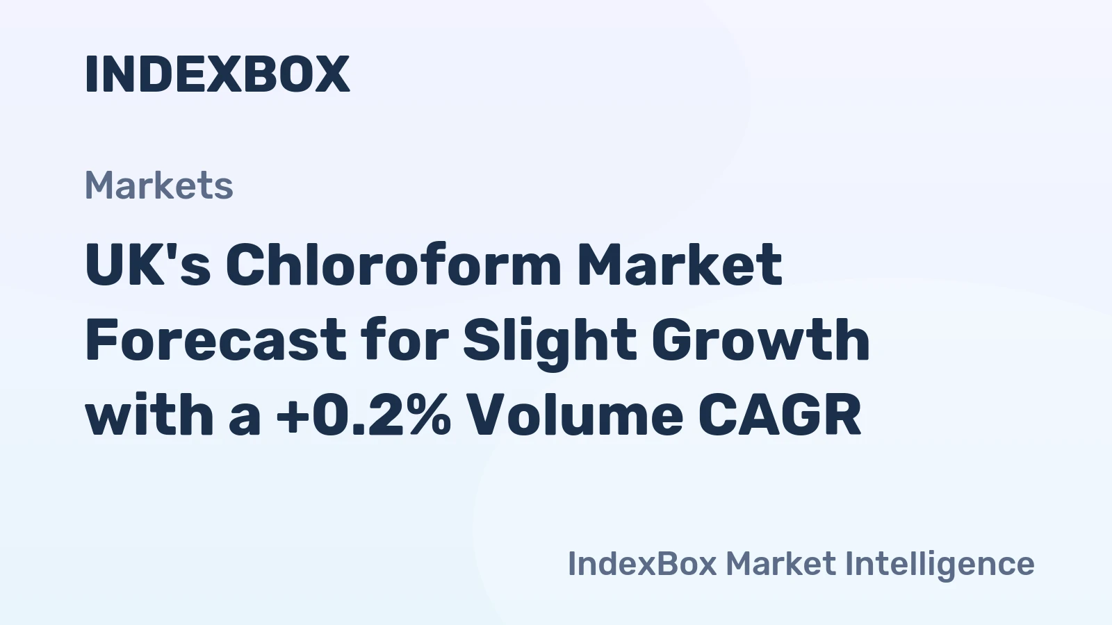 UK's Chloroform Market Forecast for Slight Growth with a +0.2% Volume CAGR