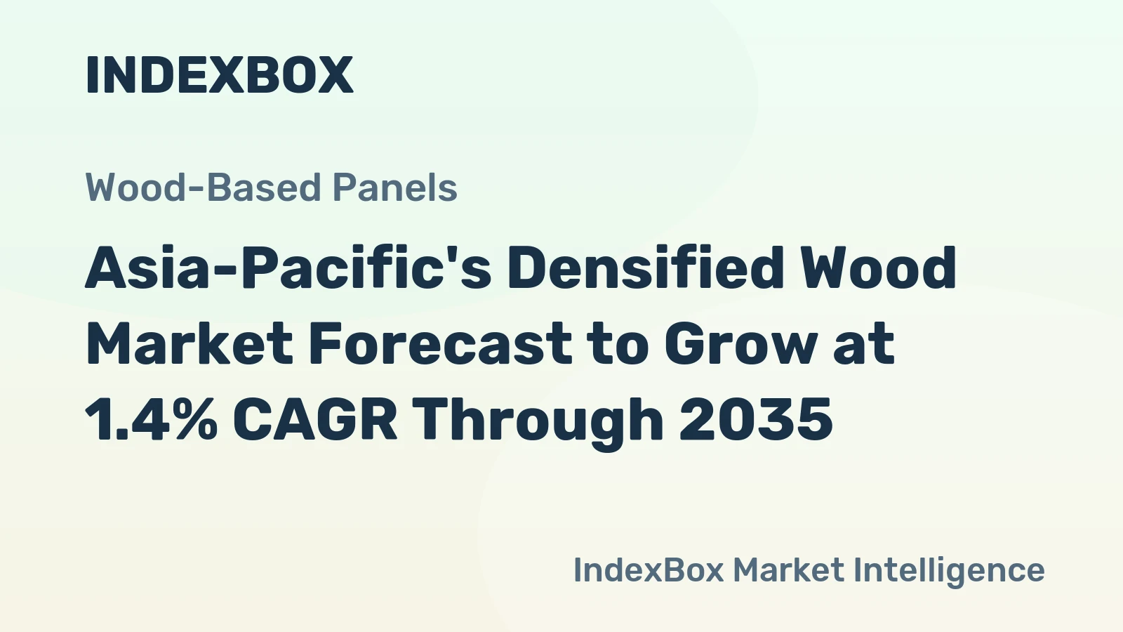 Asia-Pacific's Densified Wood Market Forecast to Grow at 1.4% CAGR Through 2035