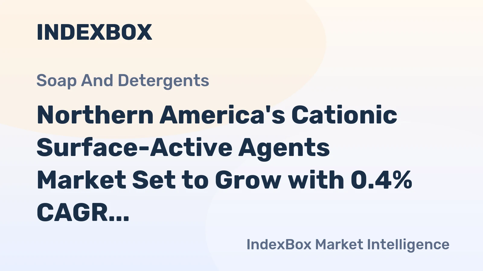 Northern America's Cationic Surface-Active Agents Market Set to Grow with 0.4% CAGR by 2035