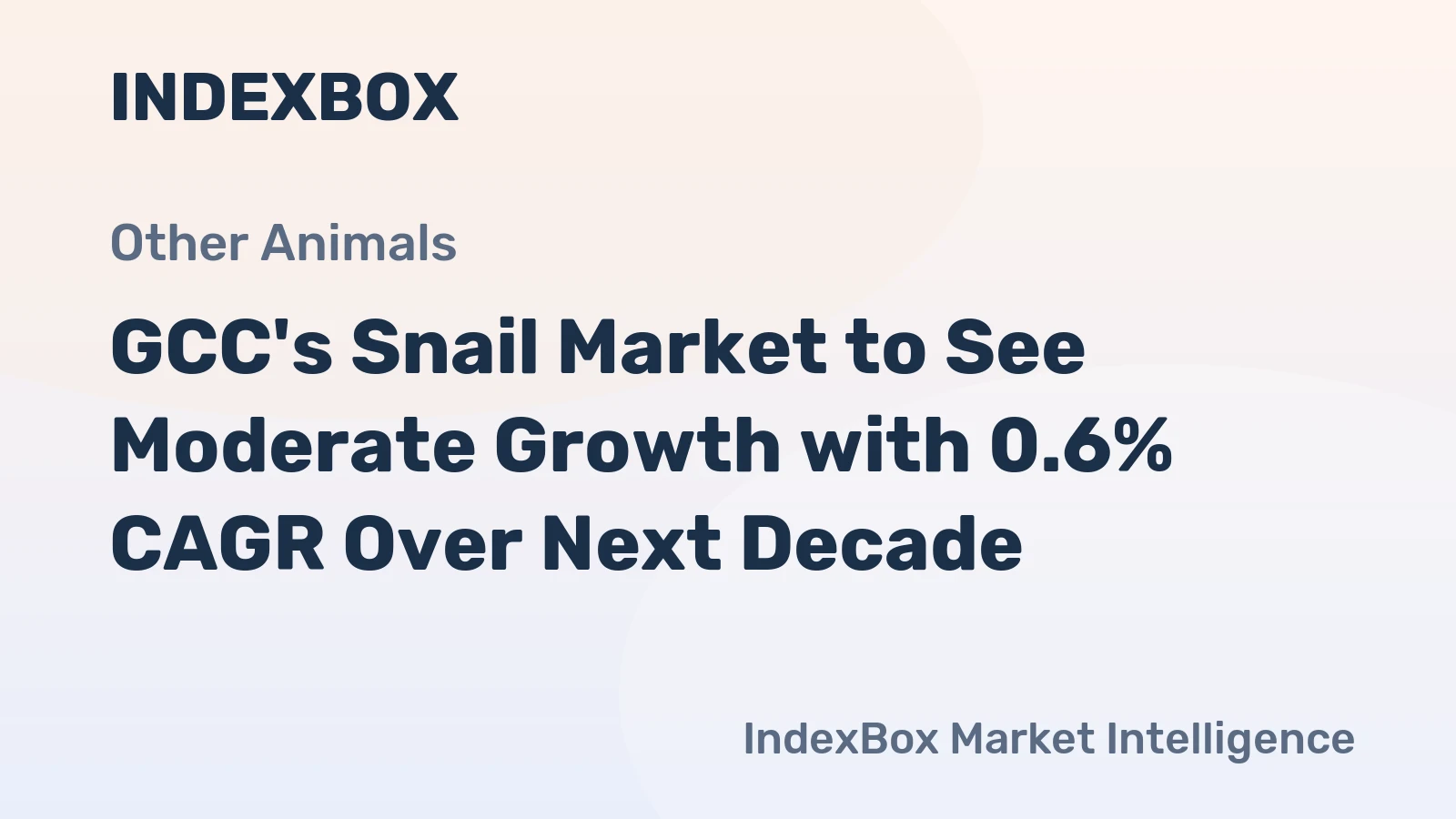 GCC's Snail Market to See Moderate Growth with 0.6% CAGR Over Next Decade