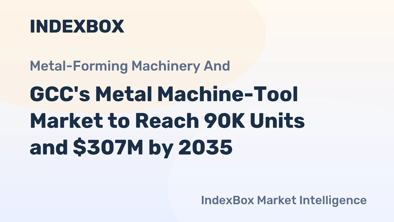 GCC's Metal Machine-Tool Market to Reach 90K Units and $307M by 2035