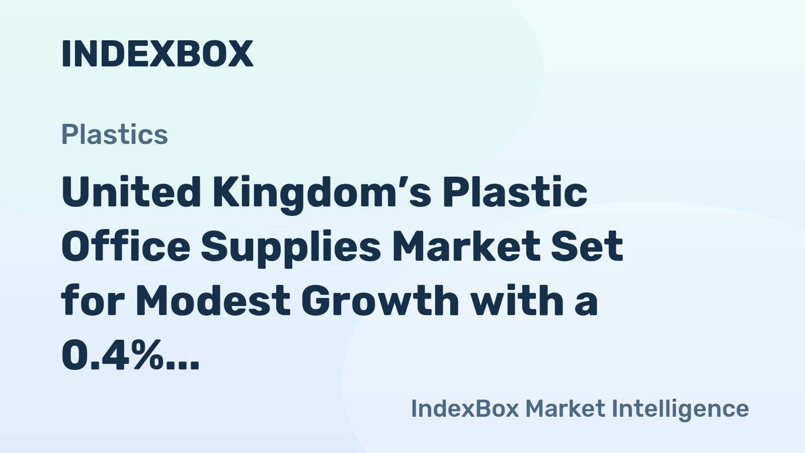 United Kingdom’s Plastic Office Supplies Market Set for Modest Growth with a 0.4% CAGR Through 2035